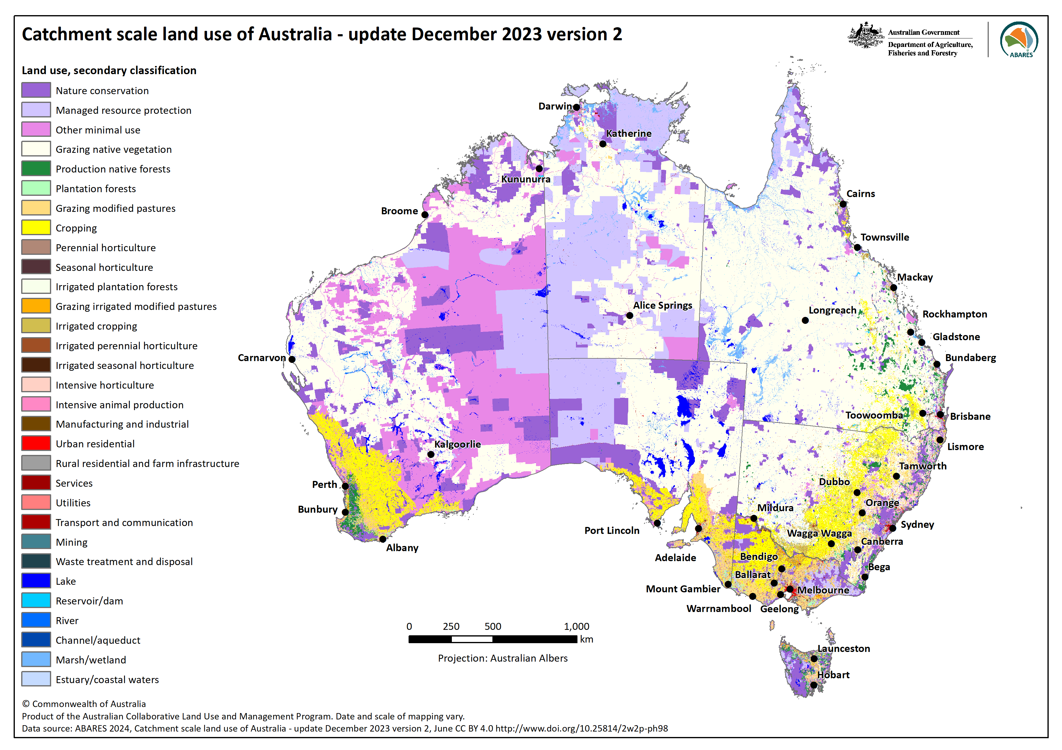 Catchment scale land use of Australia and commodities – Update December ...